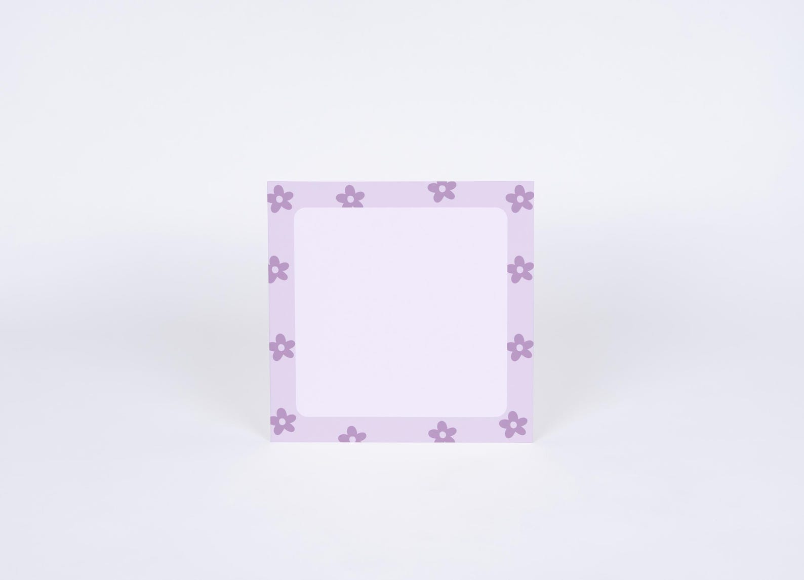 4 Designs Purple Theme Printable Notepad 3x3 Inch Digital Download Memo ...