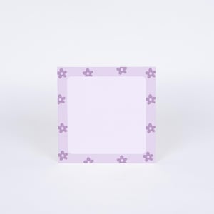 4 Designs Purple Theme Printable Notepad 3x3 Inch Digital Download Memo ...