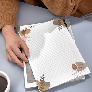 Minimalist Printable Writing Paper Printable Stationery A4 and US ...