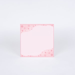 4 Designs Cherry Blossom Theme Printable Notepad 3x3 Inch Digital ...