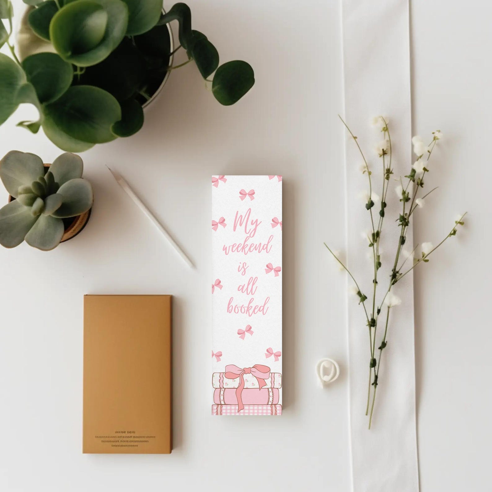 4 Designs Coquette Printable Bookmark Digital Bookmark Download PNG and ...