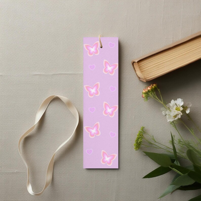 4 Designs Y2K Printable Bookmark Digital Bookmark Download PNG and PDF ...