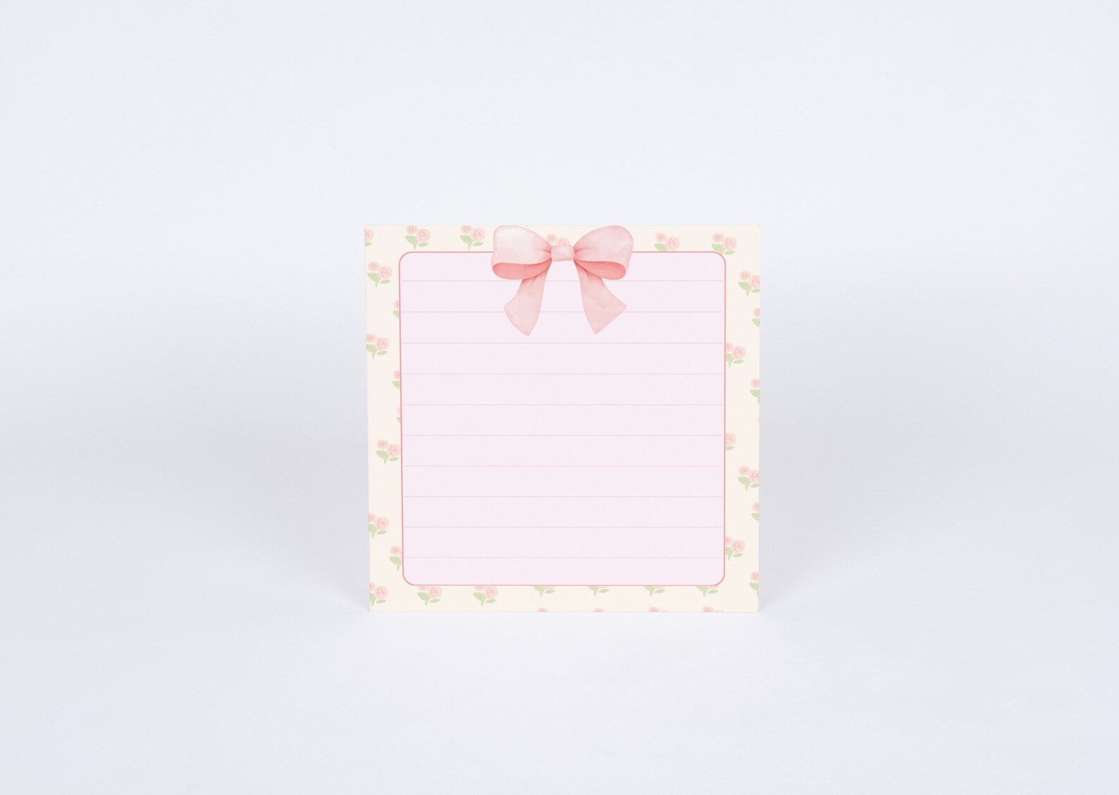 4 Designs Coquette Theme Printable Notepad Cute Stationery Digital Note ...