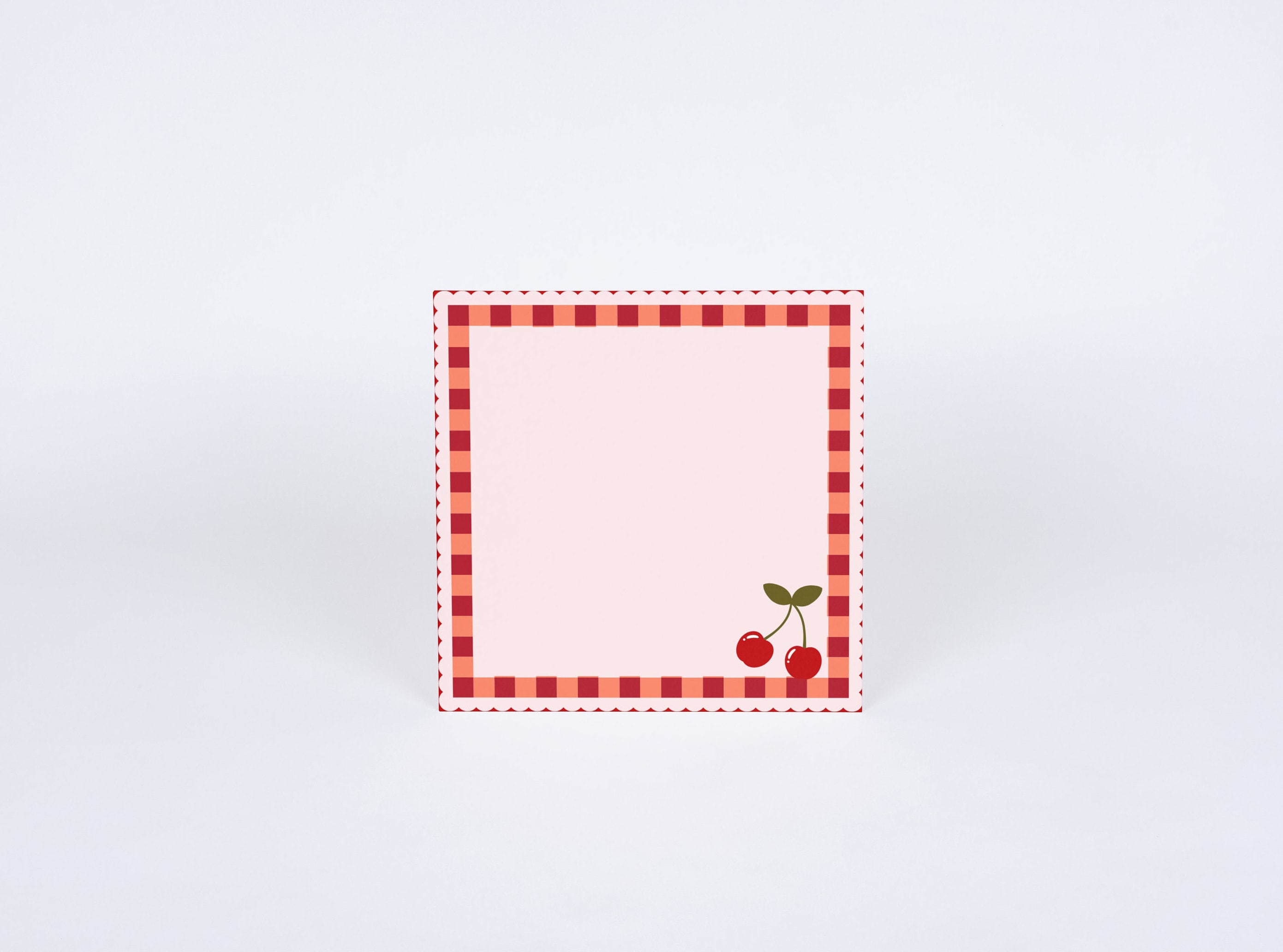 4 Designs Cherry Theme Printable Notepad 3x3 Inch Digital Download Memo ...