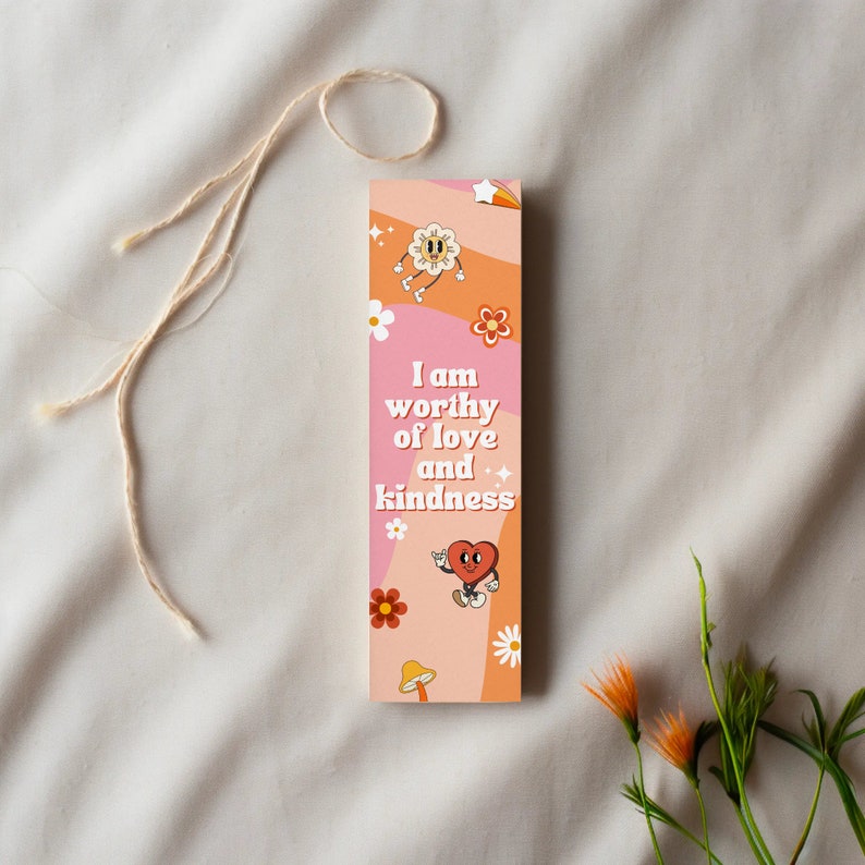 4 Designs Positive Affirmations Printable Bookmark Digital Bookmark ...