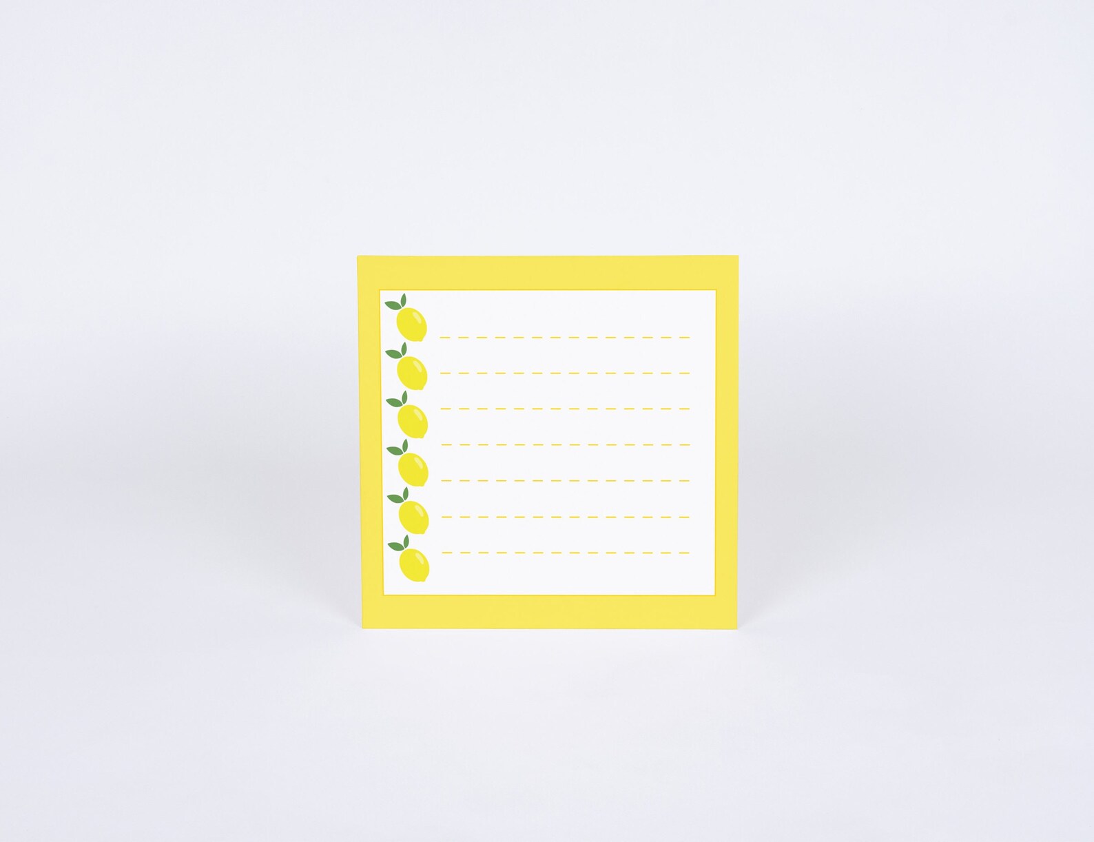 4 Designs Lemon Theme Printable Notepad 3x3 Inch Digital Download Memo ...