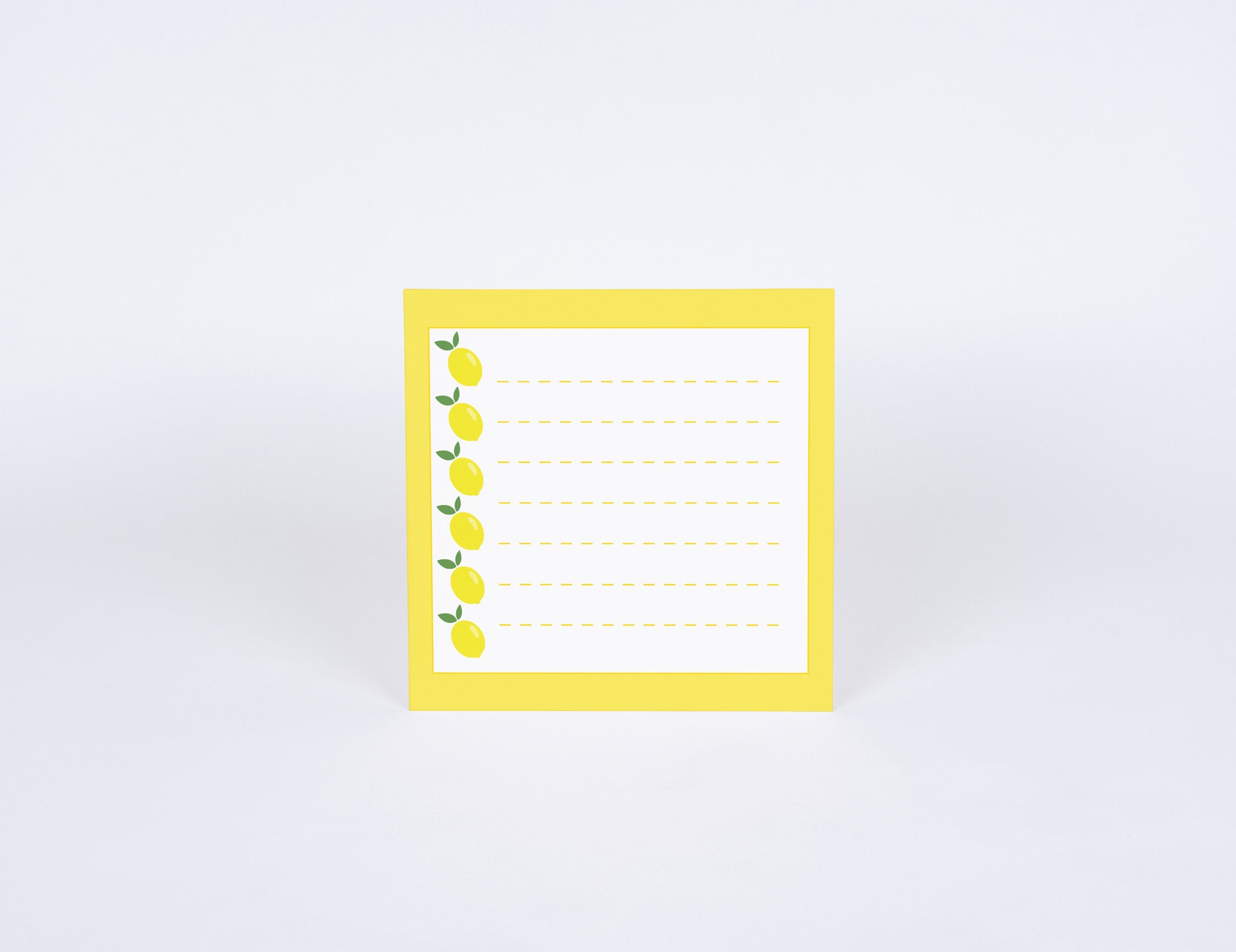 4 Designs Lemon Theme Printable Notepad 3x3 Inch Digital Download Memo ...