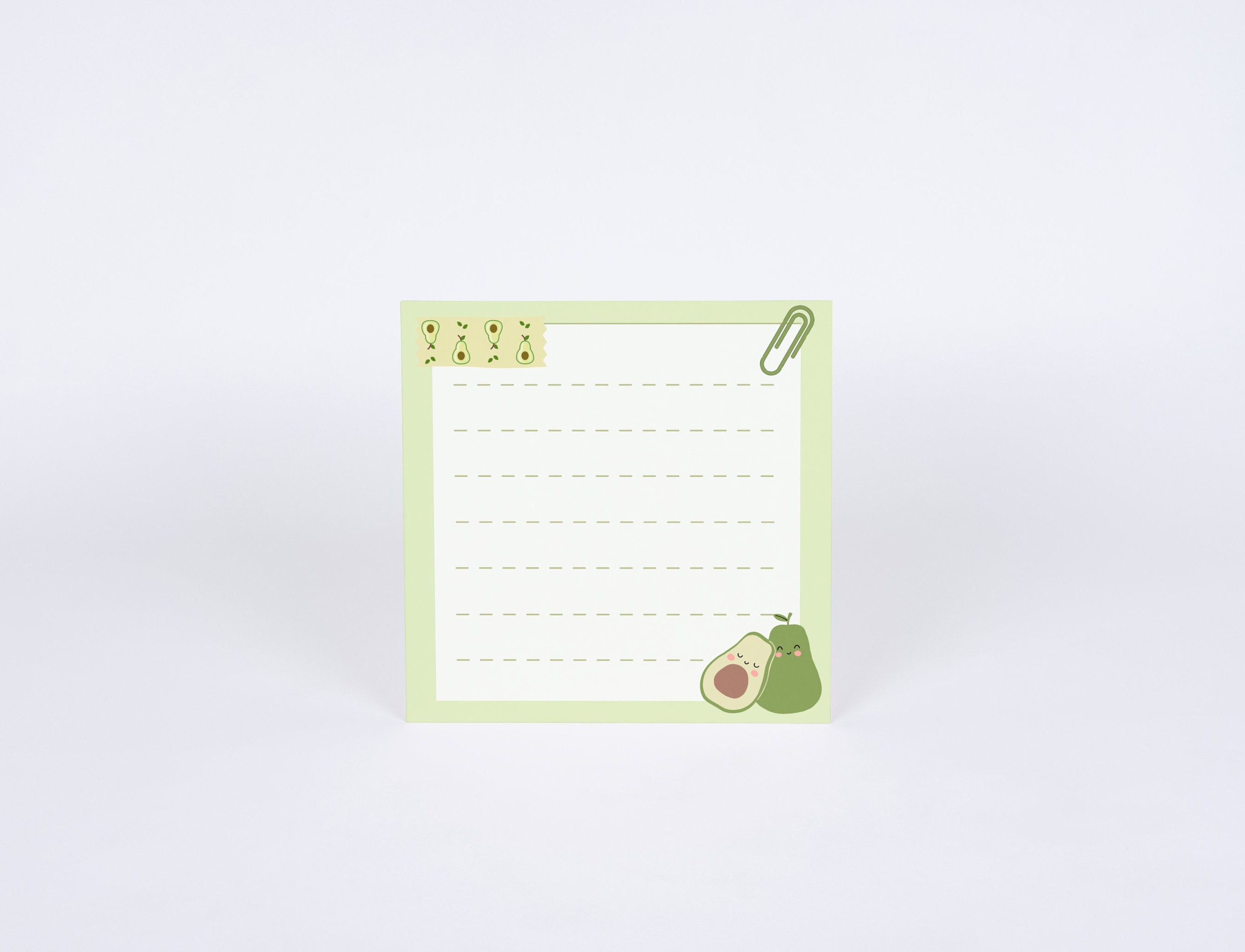 4 Designs Green Theme Printable Notepad 3x3 Inch Digital Download Memo ...