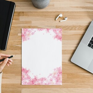 Printable Writing Paper Set Stationery PDF Digital Letter Paper Lined ...