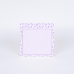 4 Designs Purple Theme Printable Notepad 3x3 Inch Digital Download Memo ...