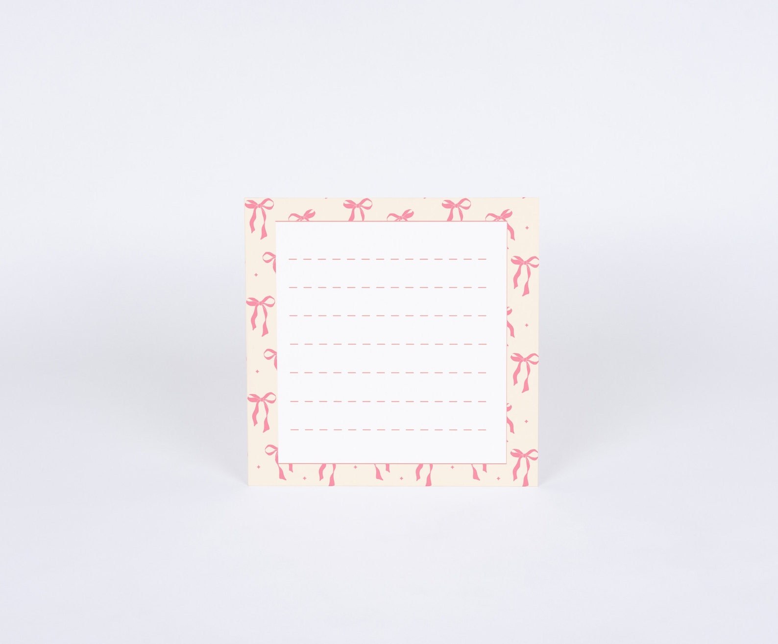 4 Designs Coquette Theme Printable Notepad Cute Stationery Digital Note ...