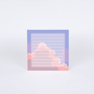 4 Designs Lofi Theme Printable Notepad 3x3 Inch Digital Download Memo ...