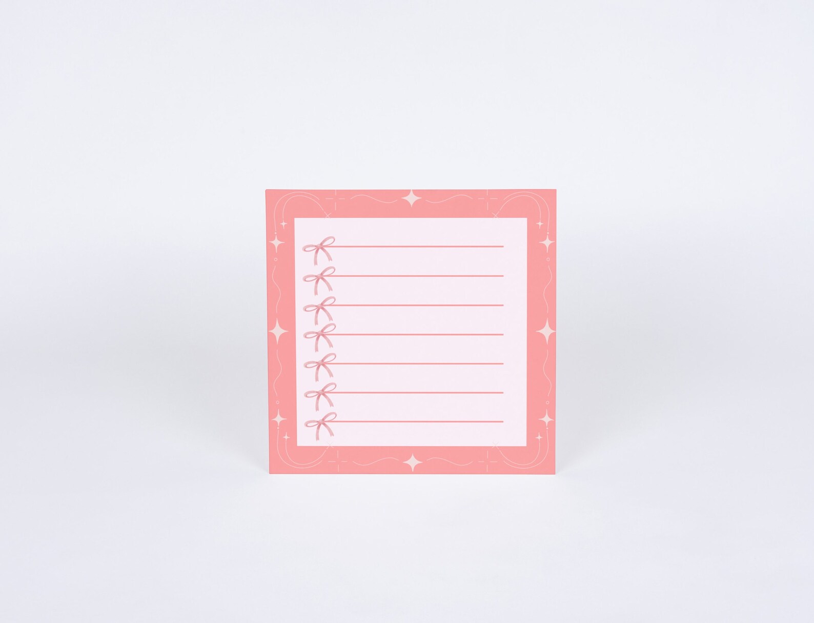 4 Designs Coquette Theme Printable Notepad Cute Stationery Digital Note ...