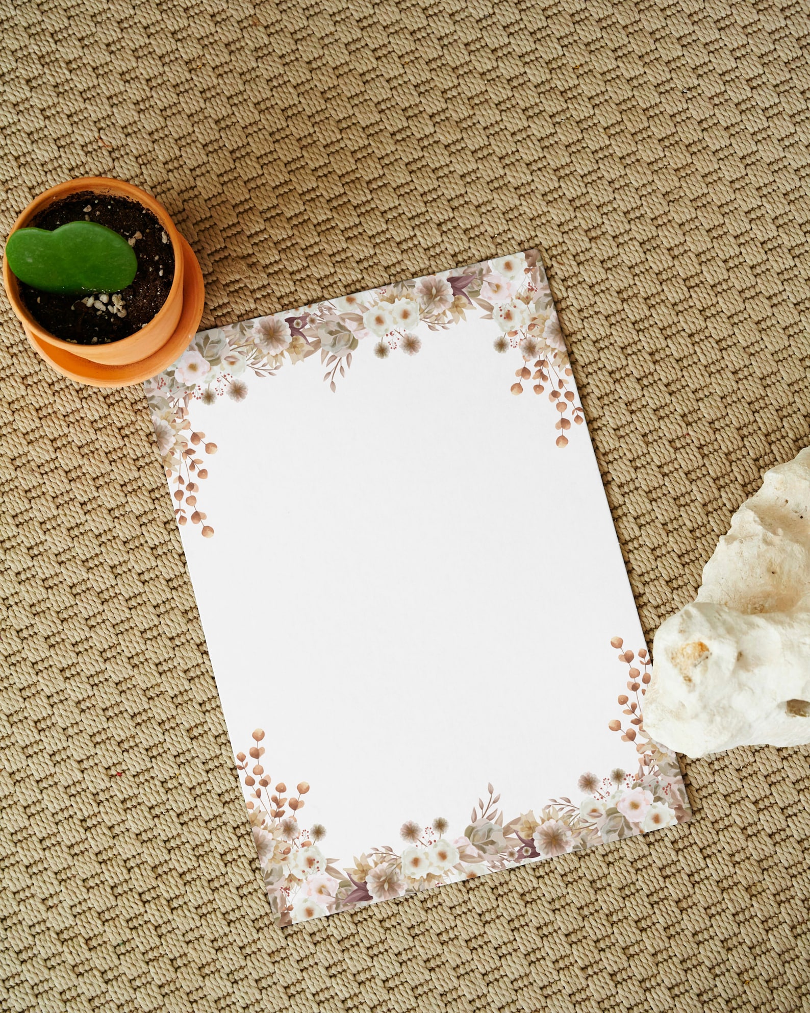 Printable Writing Paper Set Stationery PDF Digital Letter Paper Lined ...