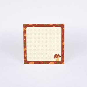 4 Designs Autumn Theme Printable Notepad 3x3 Inch Digital Download Memo ...
