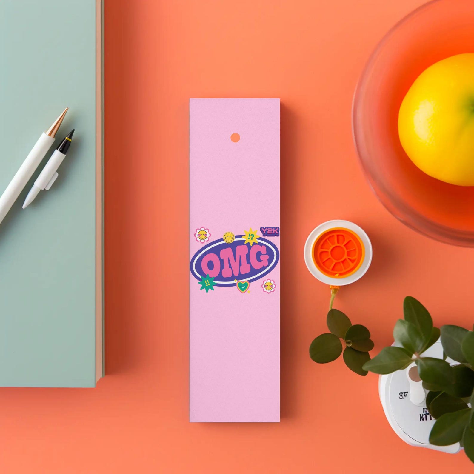 4 Designs Y2K Printable Bookmark Digital Bookmark Download PNG and PDF ...