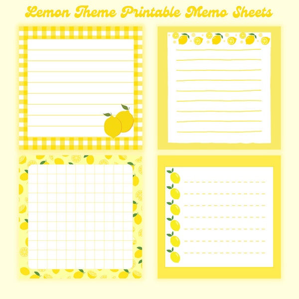 Printable Notepad - Etsy