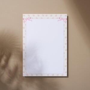 Coquette Printable Writing Paper Set Stationery PDF Digital Letter ...