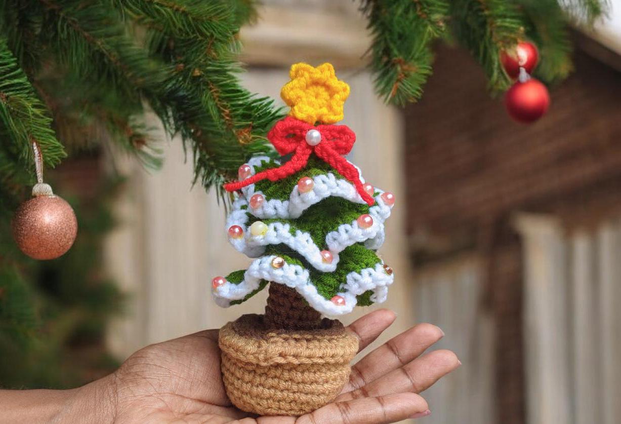 Christmas Tree Crochet Pattern, Mini Ornament (PDF Pattern) - Etsy