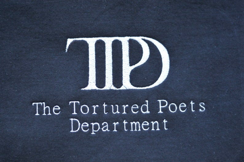 TTPD Taylor Swift Tortured Poets Department Embroidered Sweatshirt or ...