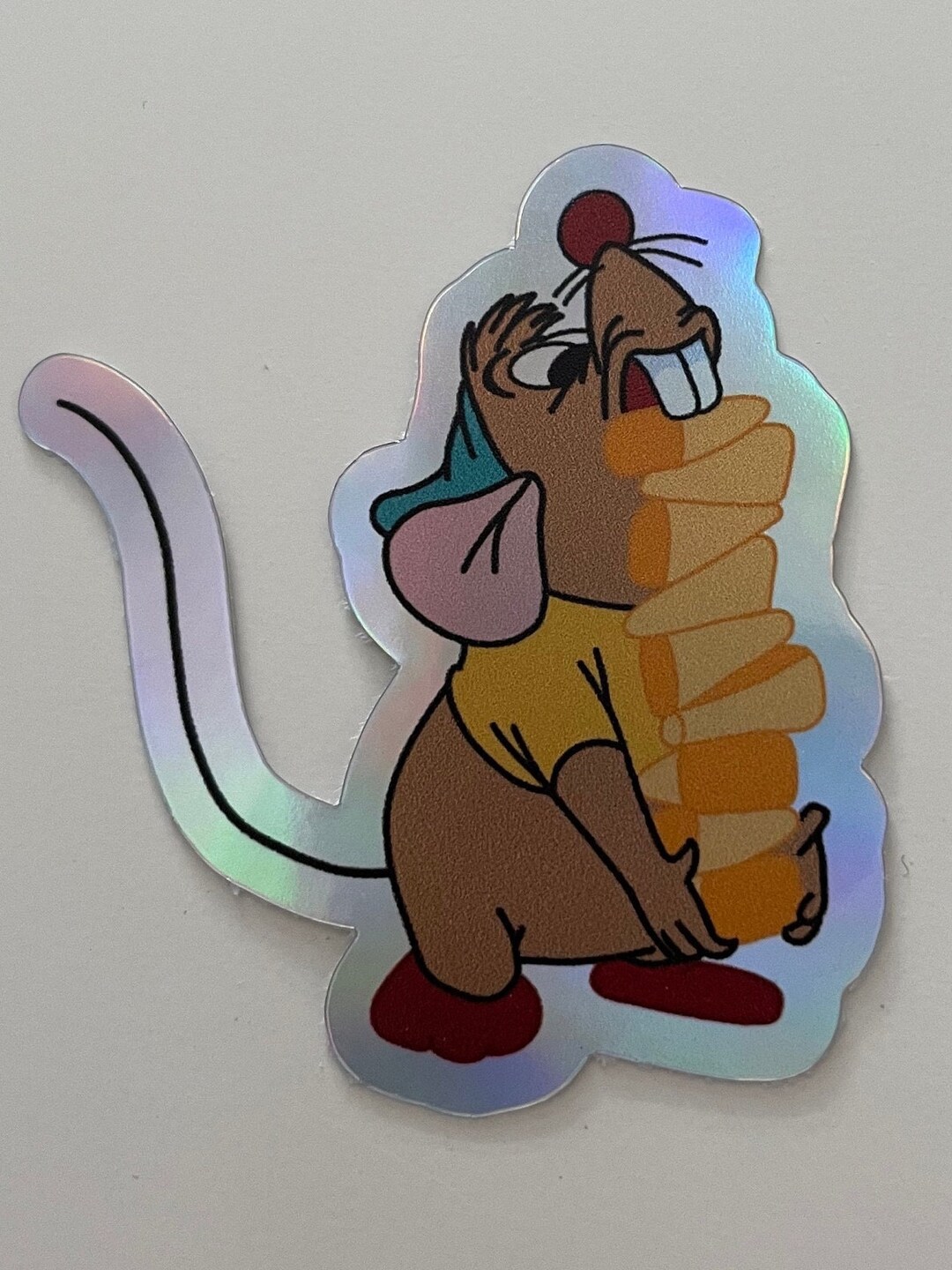 Disney Gus Gus Cinderella Rainbow Vinyl Sticker Waterproof/water Bottle ...