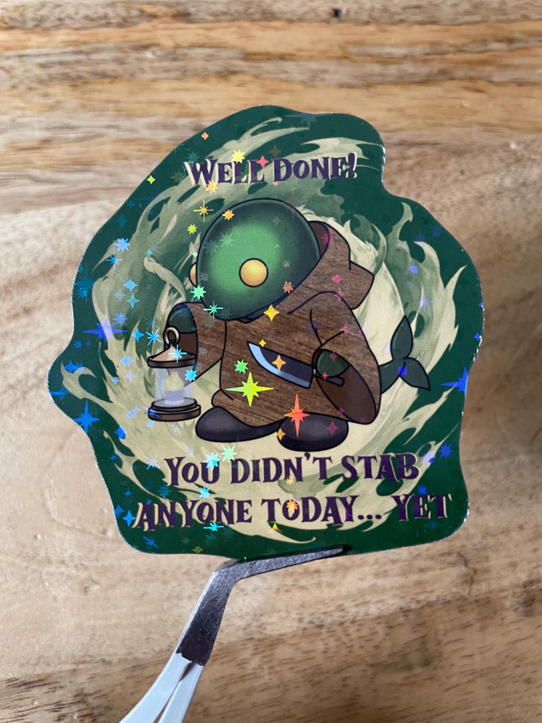 Tonberry Sticker: Holographic Final Fantasy IX Vinyl Decal - Etsy UK