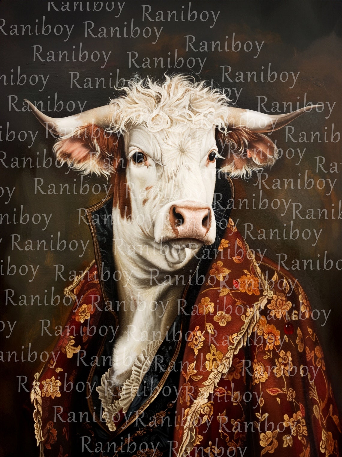 Aristocratic Cow, Regency Era, Painting of Renaissance, Portrait of the ...