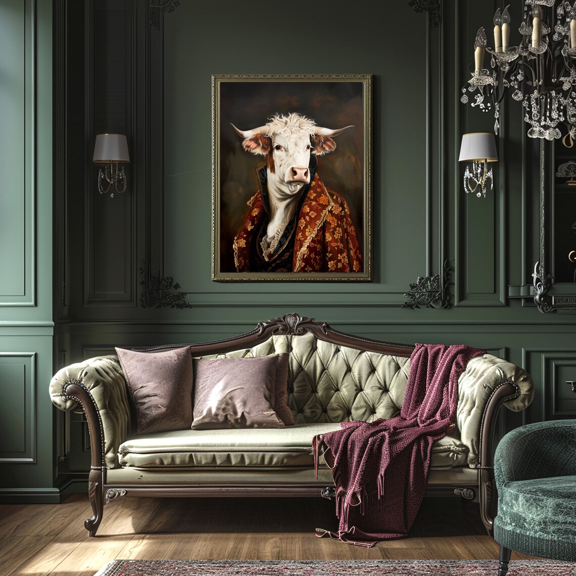 Aristocratic Cow, Regency Era, Painting of Renaissance, Portrait of the ...