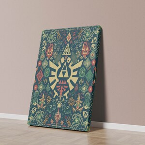 Legend of Zelda, Zelda Canvas, Zelda Wall Art, Gaming Room Decor, Game ...