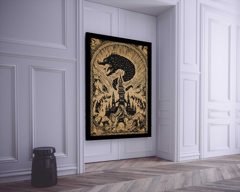 Legend of Zelda, Zelda Canvas, Zelda Wall Art, Gaming Room Decor, Game ...