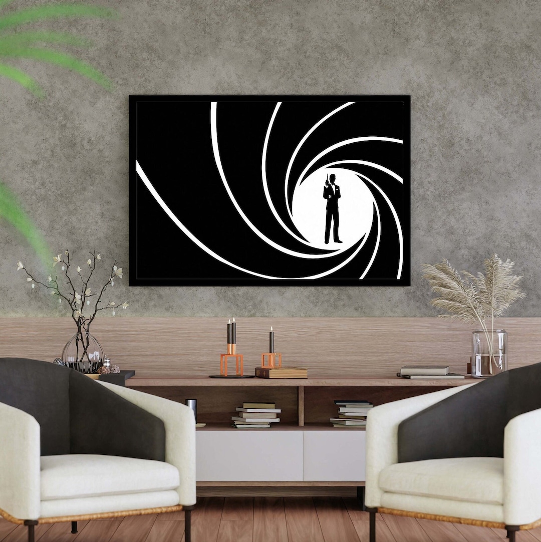 Bond Canvas Art, 007 Poster, Living Room Decor - Etsy