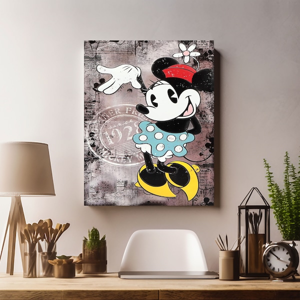 Mickey Canvas - Etsy