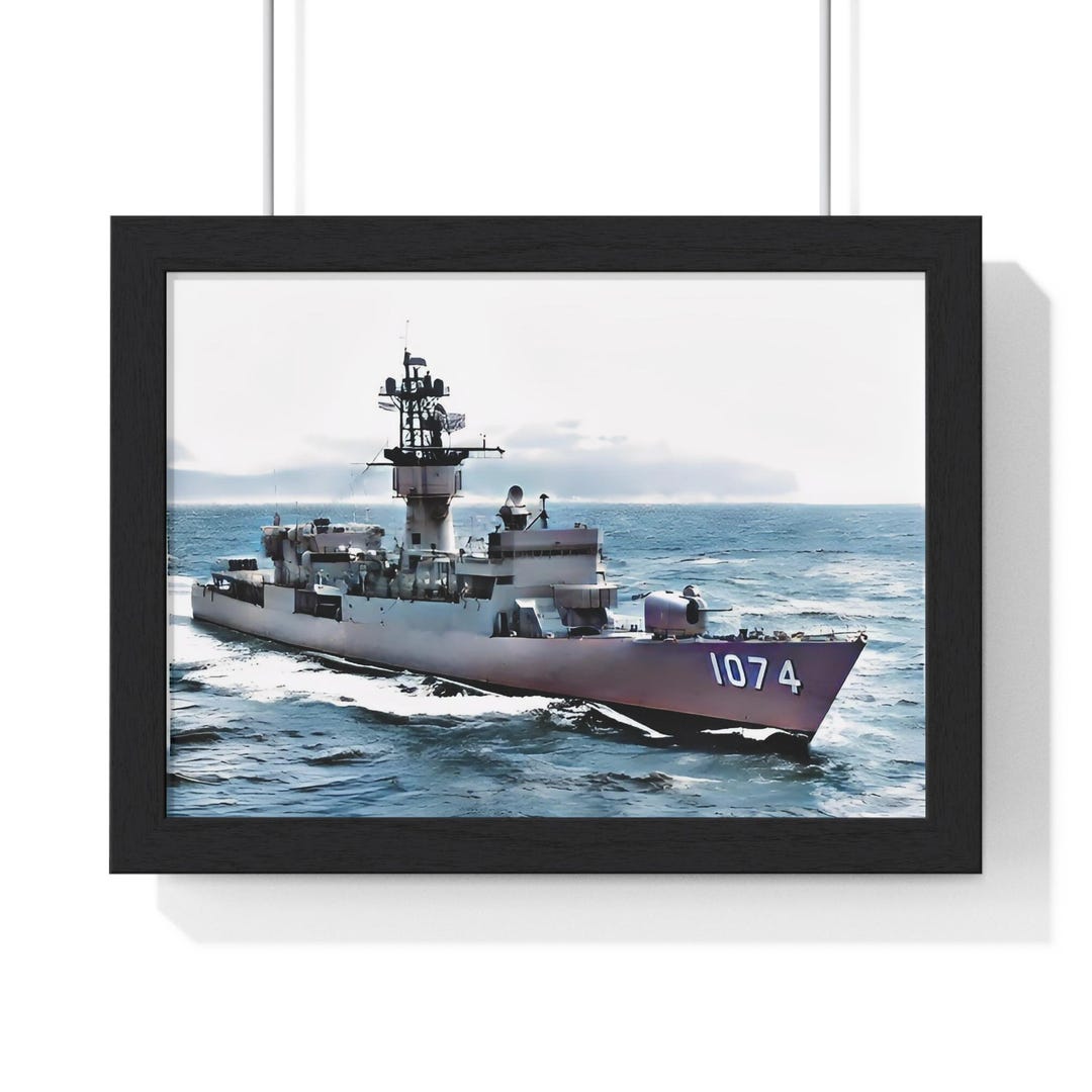 11" X 8" Framed Poster - USS Harold E. Holt FF-1074 - Colorized Print ...