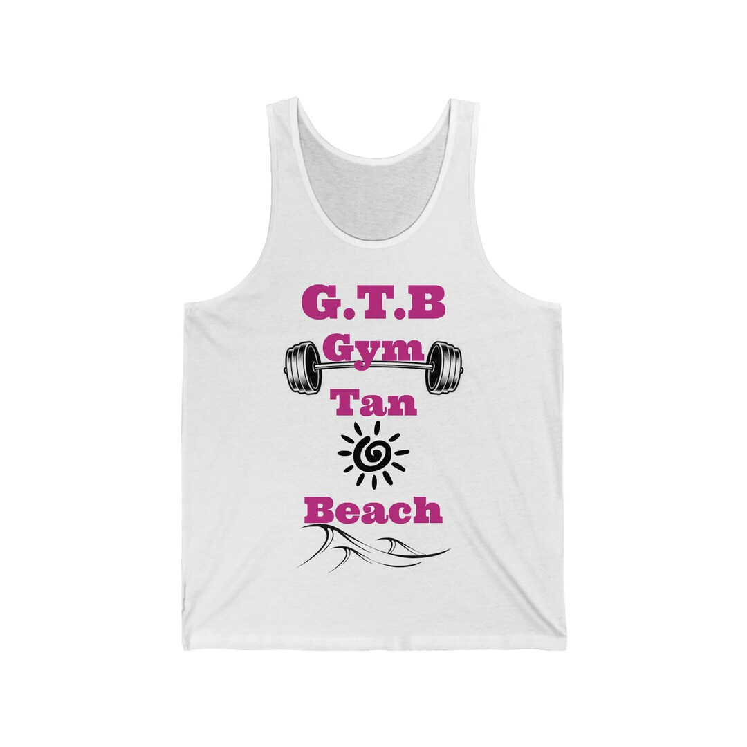 Gym Tan Beach Unique Style Exercise Fitness Unisex Jersey Tank - Etsy