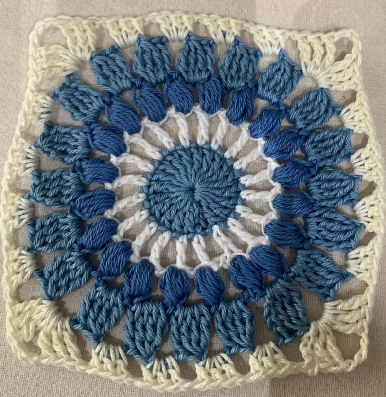 Boho Granny Square Crochet Digital Pattern PDF, Easy Step by Step ...