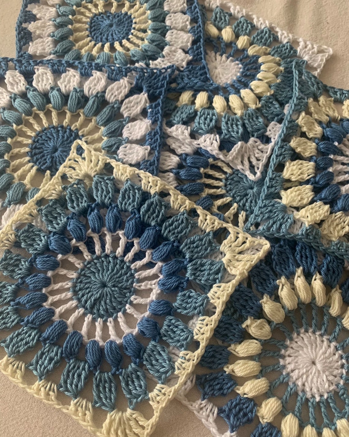 Boho Granny Square Crochet Digital Pattern PDF, Easy Step by Step ...