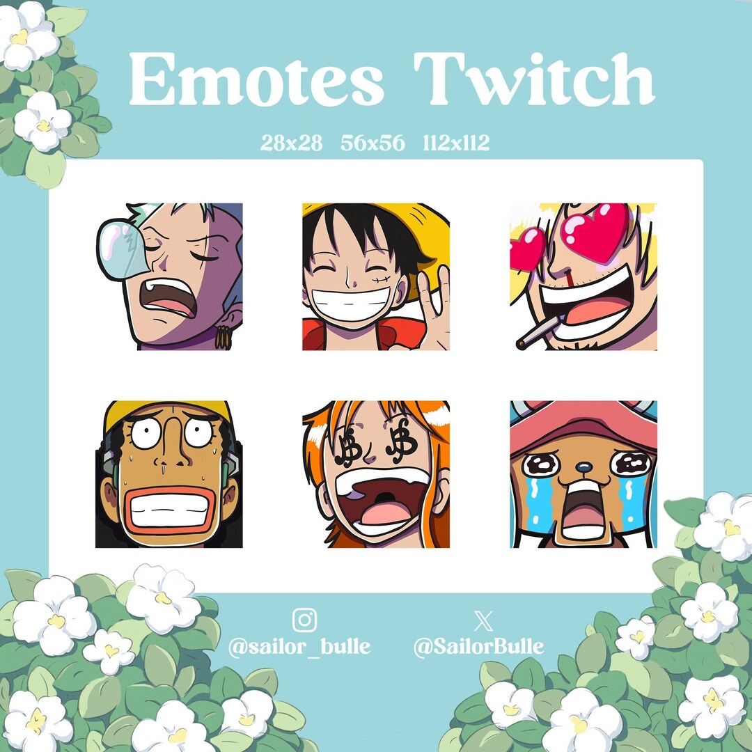 6 One Piece Emotes - Etsy