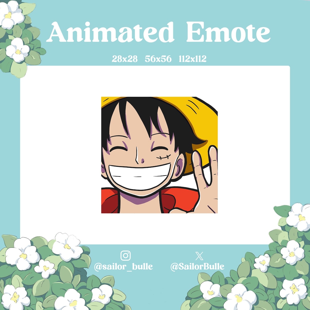 Animated Emote Luffy One Piece - Etsy