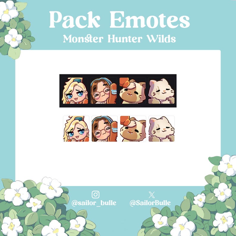 Emotes Pack - Monster Hunter Wilds - Etsy