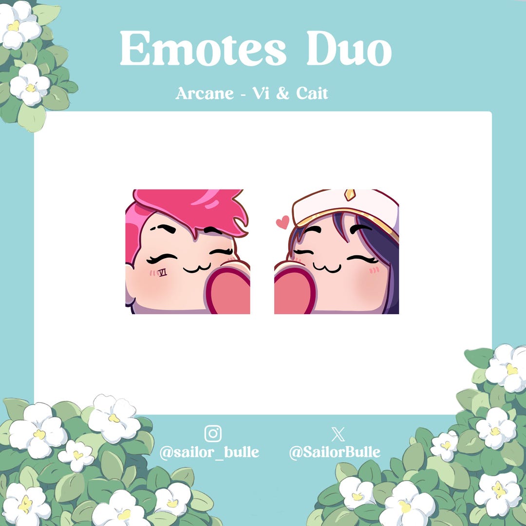 Duo Emotes Vi & Caitlyn - Etsy