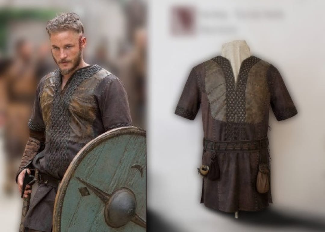 Ragnar Lothbrok Leather Vest/jacket Vikings Cosplay Costume, Handmade ...