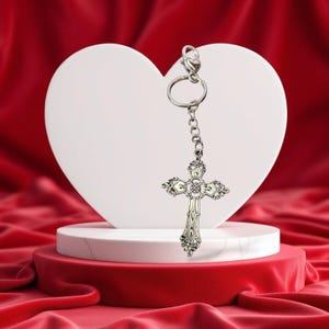 Cross Keychain - Etsy