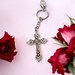 Cross Keychain - Etsy