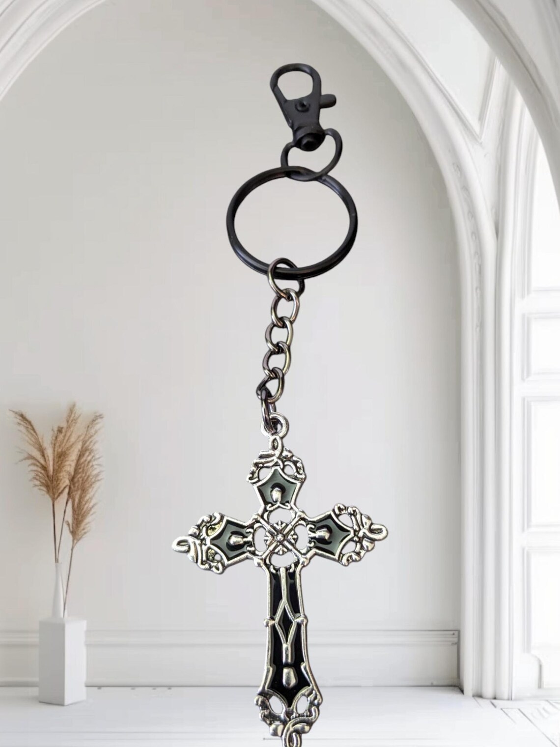Cross Keychain - Etsy