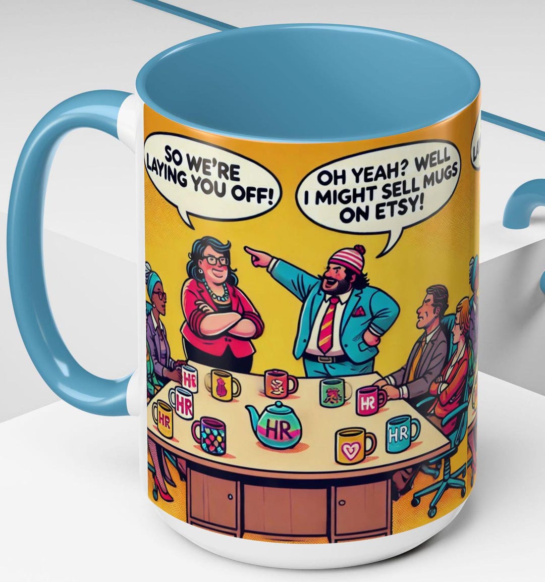 Funny Layoff Coffee Mug: HR Meeting Humor - Etsy