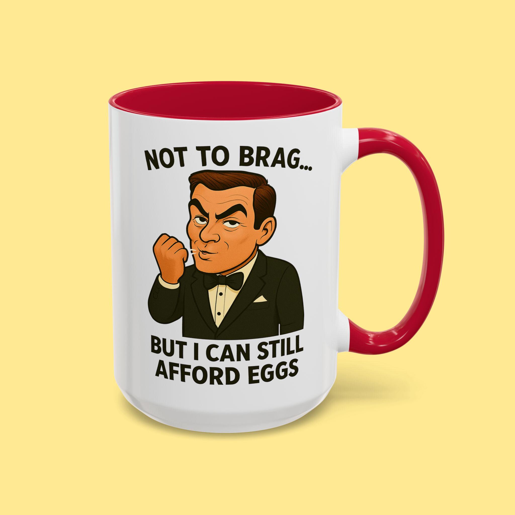 Funny Smug Man Cartoon Colorful Mug - Wealth Bragging Humor Gift, 11oz ...