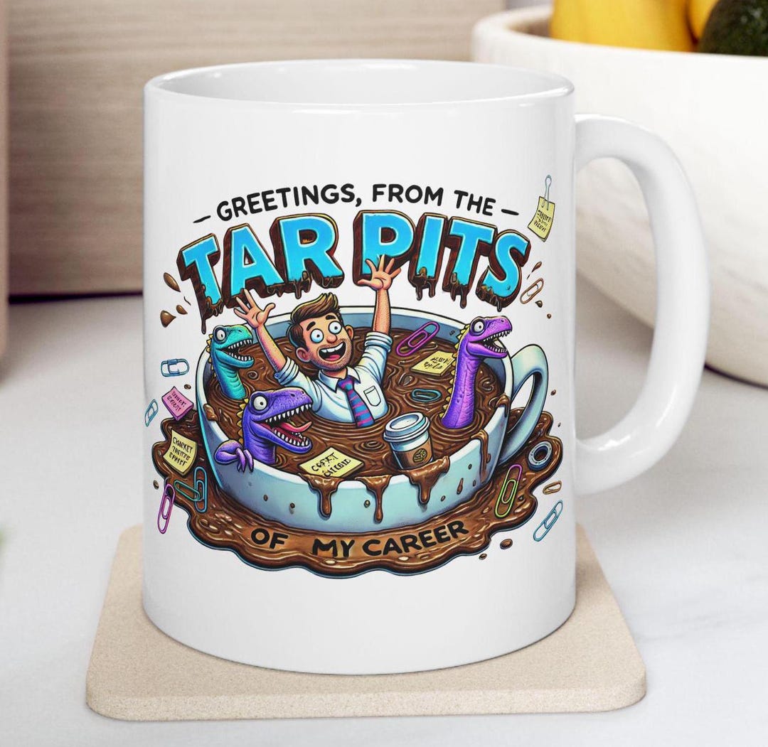 Funny Office Mug - Work Fail Cup, Cute Coworker Gift, Midlife Mug ...