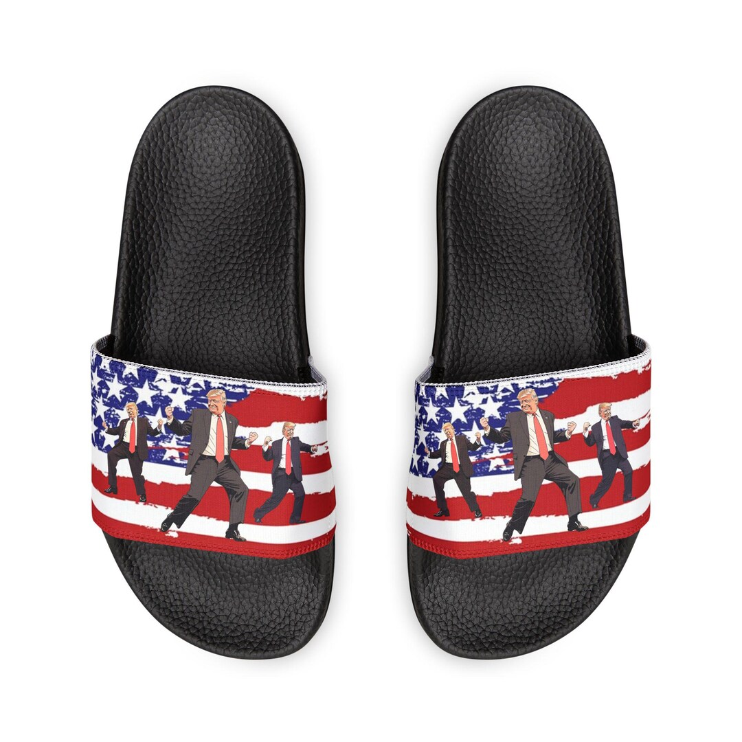 Men's Removable-strap Sandals TRUMP VICTORY DANCE Beach Shoes, Vacation ...