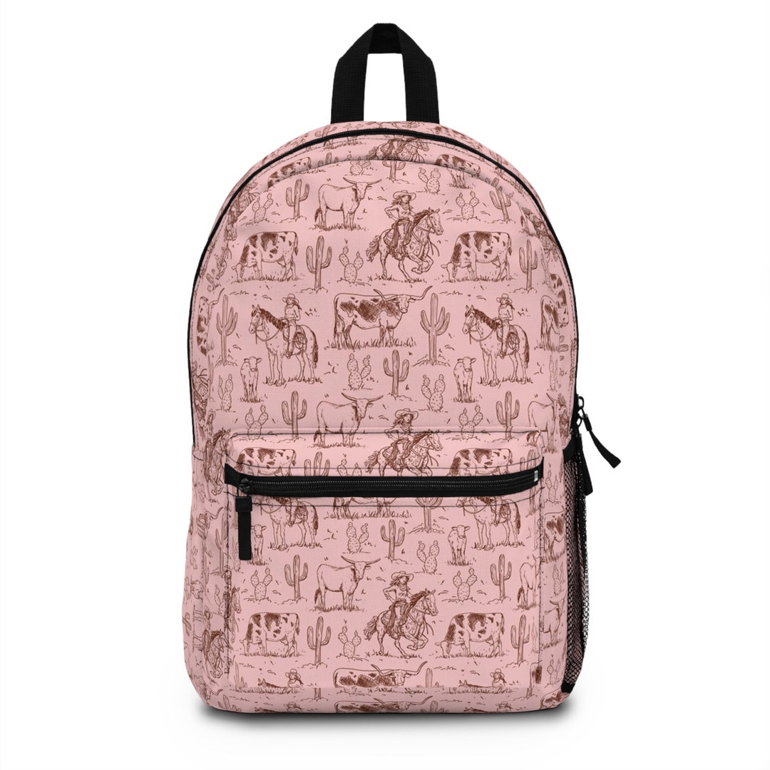 Cowgirl Custom Print Backpack - Etsy