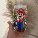 Super Mario 16oz Glass Can - Etsy